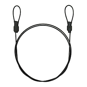 SIOTI Steel Tether Lanyard, Wirerope, 5PCs Pack, 24in Compatible for Hero 1~10, Action Camera and Other Applicable Equipment (24in)