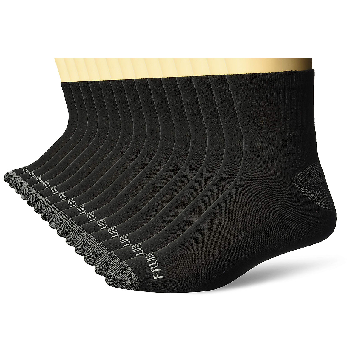 Fruit of the Loom Men's Dual Defense Ankle Socks 12 Count ( 1Pack)