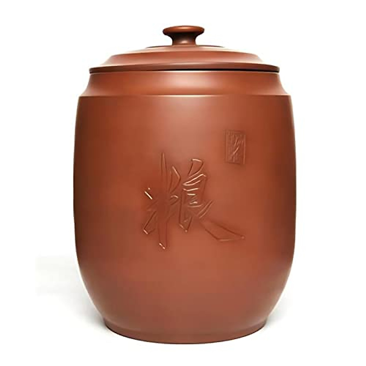 TUU Retro Rice Dispenser Ceramic Large Capacity Sealed Cereal Storage Container with Lid Grain Dispenser Suitable for Kitchen Soybean, Corn, Flour, Sugar, Rice, Nuts, Snacks, Pet Food