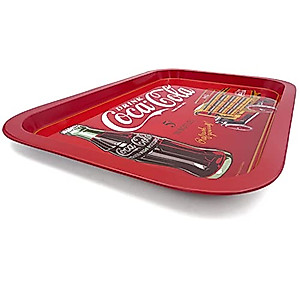 The Tin Box Company Coca Cola Rectangular Tin Tray (778417-12), Red
