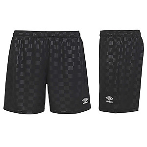 Umbro Women's Checkered Short, Black, Medium