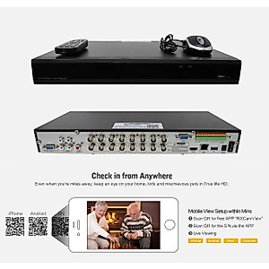 GW Security 5MP 1920P Security Camera System with AI Face/Human/Vehicle Detection, 16CH 4K DVR and 16 x 5MP 2592TVL Microphone Home Coaxial CCTV Camera, Smart AI Playback, Email Alert, 4TB Hard Drive