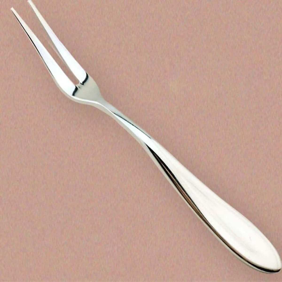 3pcs Stainless Steel Fruit Forks Metal Dinner Forks Satin Forks Two Prong Dinner Fork for Home Restaurant Hotel (Silver)