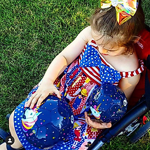 PP PICADOR Kids Soccer Ball Size 1 with Ball Pump Toddler Soft Soccer Ball Cute Cartoon Kids Ball Toy Gift with Pump (Dark Blue Unicorn, Size 1)