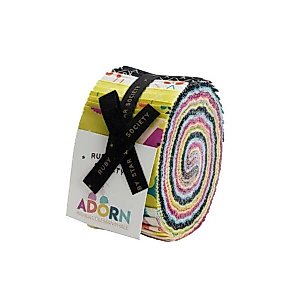 FlashPhoenix Quality Sewing Fabric – Adorn by Rashida Coleman 2.5In X 42In Jelly Roll 100% Ruby Star Fabric Size: 2.5x42 Inch