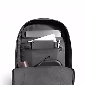 ODA Hop - Slim Backpack for Everyday Carry - Compact Laptop Bag Daybag for 13" and 15" (Black)