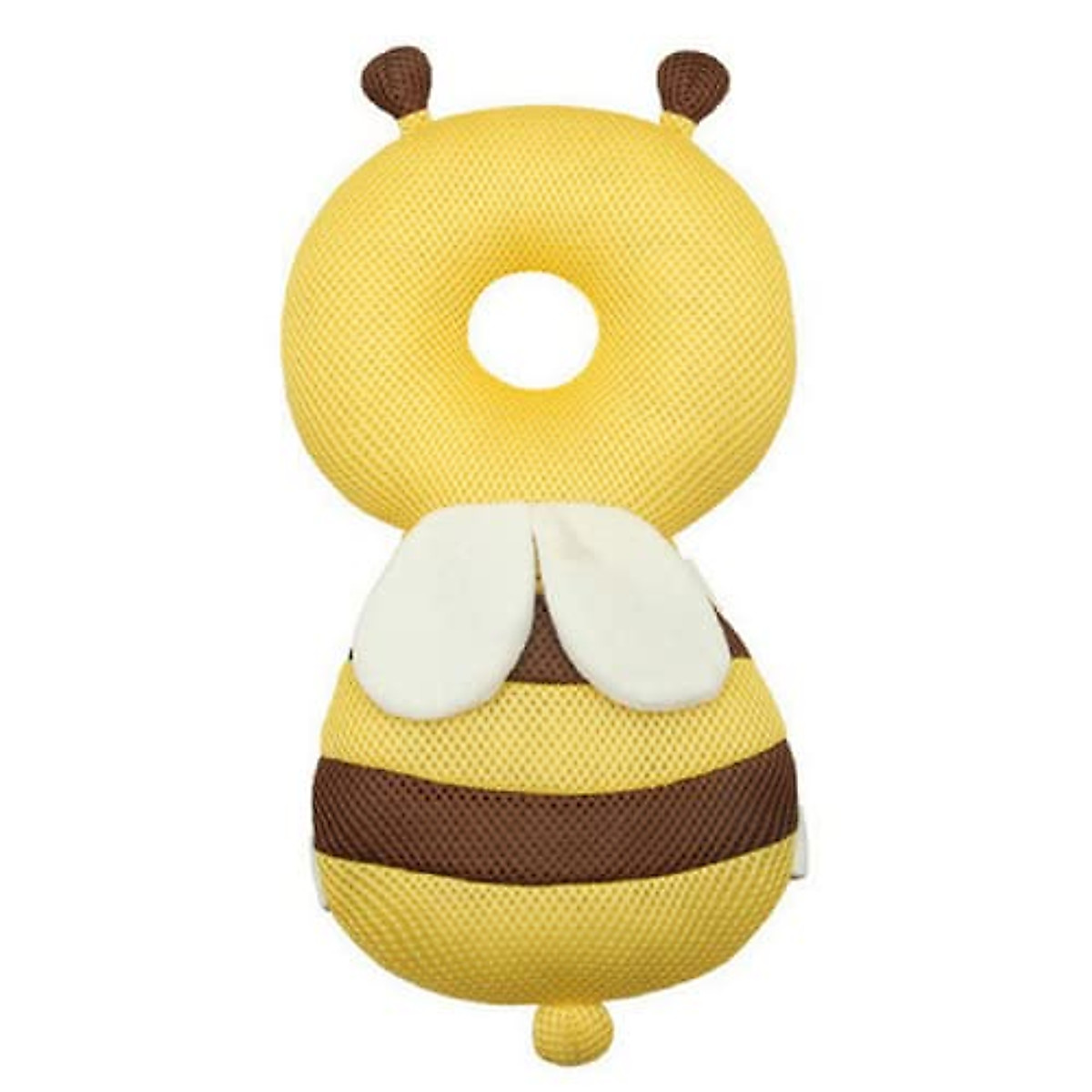 Baby Head Protector - Baby Walker Protective Head Adjustable Baby Safety Mat Protective Head Cute Bee Suitable Age 4-36 Months (Yellow)