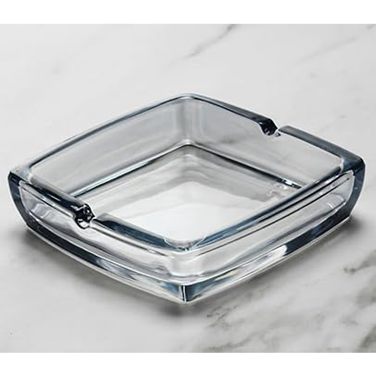 Ashtray 1 Pack Transparent Square Glass Ashtray Crystal Glass Ashtray Home Desktop Ashtray Indoor Outdoor Office Desktop Decoration Ashtray Ash Tray