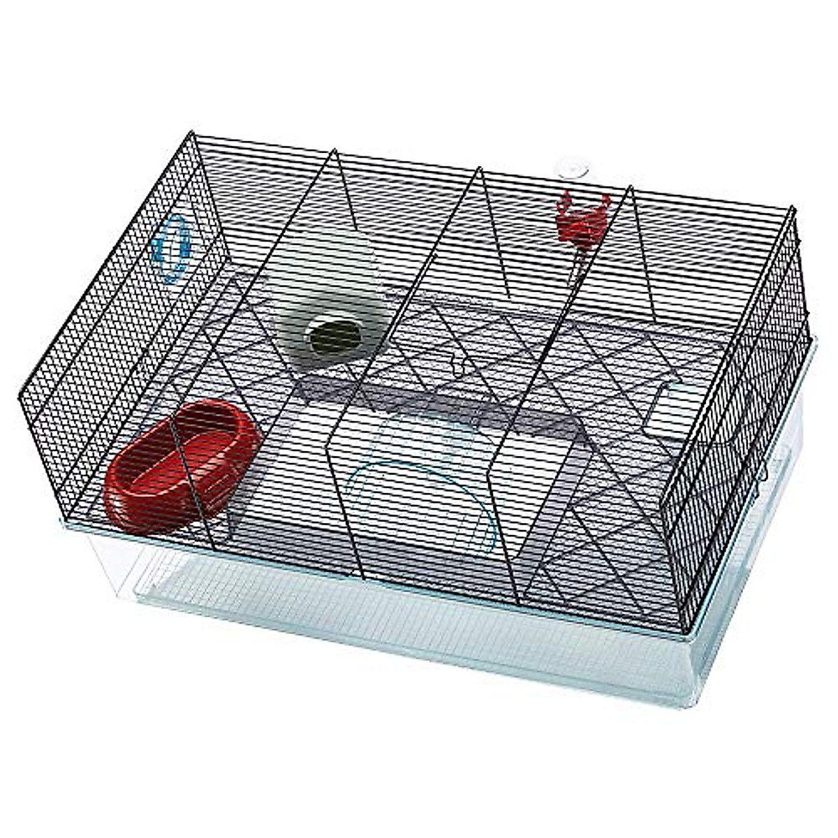 Favola Large Hamster Cage Includes Free Water Bottle, Exercise Wheel, Food Dish & Hamster Hide-Out Measures 23.6L x 14.4W x 11.8H-Inches & Includes 1-Year Manufacturer's Warranty