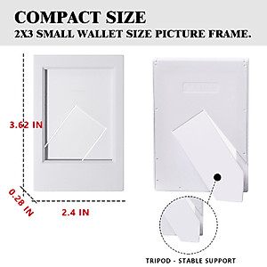 CAIYOULE Mini Picture Frame for Instax Mini 99/12/11/9/8/7+/EVO 3'' Film-Classic Polaroid 2x3 Photo Frame (10 Pack)
