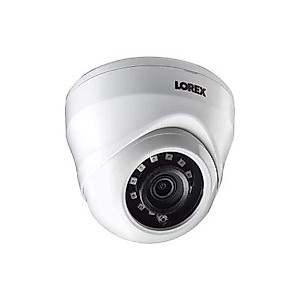 Lorex LAE221 Indoor/Outdoor 1080p HD Analog MPX Security Dome Camera, 3.6mm, 130ft IR Night Vision, Works with Lorex MPX DVR, Camera Only, White,2PK (M.) (Renewed)