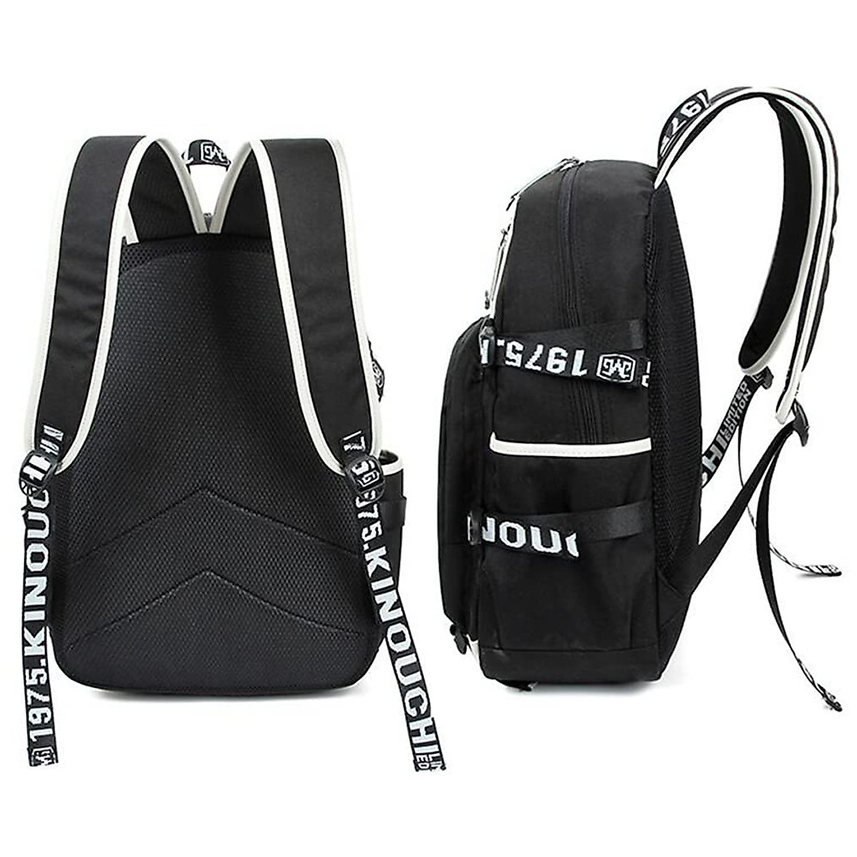 WANHONGYUE Anime Luminous Backpack School Bag for Danganronpa Monokuma Student Bookbag Laptop Rucksack Daypack