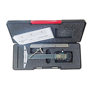 SWISEE Extended Measuring Claw Digital Depth Caliper Long Jaw Caliper ​Measuring Tool,Depth Gage Accuracy:0.0005"/ 0.01mm, Jaw Detachable(4"/100mm)