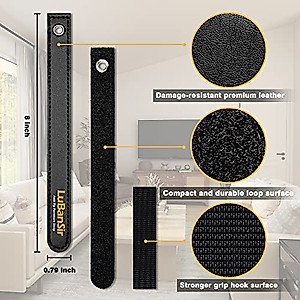 LuBanSir Furniture Anchors, 6 Pack Furniture Wall Anchor Straps for Dresser, Shelves, Bookcase Anti-Tip Safety