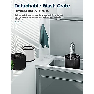 AROEVE Air Purifiers for Home Large Room Up to 1095 Sq Ft Air Cleaner Coverage CADR 220m³/h H13 True HEPA Remove 99.9% of Dust, Pet Dander, Pollen for Office, Bedroom, MK03- Black