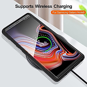 Rayboen for Samsung Galaxy Note 9 Case, Dual Defender Durable Designed Shockproof Anti-Scratch Phone Case, Dual Layer Heavy Duty Protection Cover for Samsung Galaxy Note 9 6.4 inch,Black