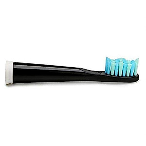 GSParts 8 pcs Replacement Soft Bristle Brush Heads For Fairywill Electric Toothbrush Crystal Black