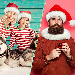 White Faux Fur Trim Ribbon Christmas Trimming Furry Ribbon Fur Garland Trim for Christmas Tree Garlands Party Decor Holiday Santa Costume DIY (1.18 Inch x 9.84 Yards)(3.9 Inch x 11.5 Feet)