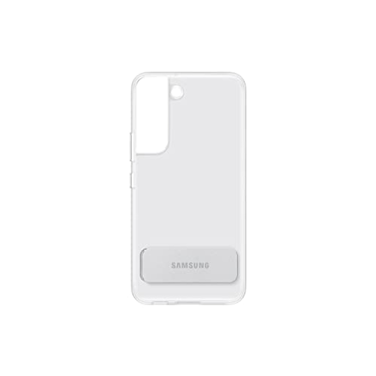 Samsung Electronics Galaxy S22 Clear Standing Cover, Protective Phone Case, Corner TPU Bumpers, PC Back Protection, Adjustable Viewing Angle, US Version, Transparent, (EF-JS901CTEGUS)