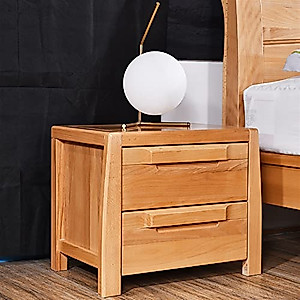HIGOH Bedside Table Minimal Modern Bedside Table Wooden Bed Base Bedside Table Bedroom Furniture