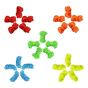 YOSTAR Yoyo Strings Professional 100% Polyester - Fits for Responsive and Non Responsive Yoyos -Yo yo Strings Pack of 50 (Red, Orange, Yellow, Blue, Green) (50pcs)