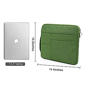 Omnpak 13.6 inch MacBook Air Case Sleeve Compatible with 14.2 inch MacBook Pro 2023(A2779/M2/M1 Pro/Max)/MacBook Air 13.6 M2/M1/MacBook Pro 13 M2/M1, Water Repellent Laptop Case with Handle