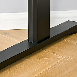 Vinsetto 65.75" Adjustable Height Standing Desk, V-Shaped Computer Desk Workstation for Home, Office, Black