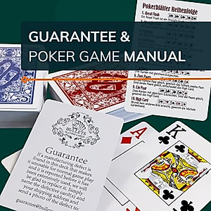 Bullets Playing Cards – Two Decks of Poker Cards – Waterproof Plastic – Easy to Read & Great Feel - Jumbo Index & Four Pips – Including Cut-Card – Professional Playing Cards for Texas Holdem Poker