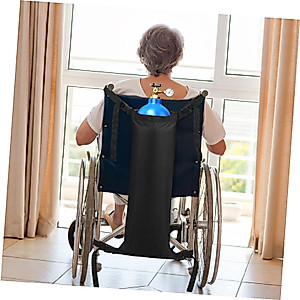 Hemoton Oxygen Cylinder Pannier Bag Storage Bag Buggy Bag Wheelchair Medical Oxygen Backpack Buckle Oxygen Tank Pouch Oxygen Tank Carrier Oxygen Trolley Pouch Travel Walker Portable Fabric