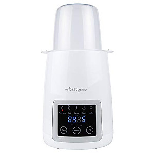 The First Years Gentle Warmth Digital Bottle Warmer for Breast Milk Formula Baby Food, White , 3 Piece Set(Pack of 1)