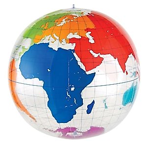 Learning Resources Inflatable Labeling Globe - Geography Class Supplies for Kids, Inflatable Earth, Classroom Science Supplies