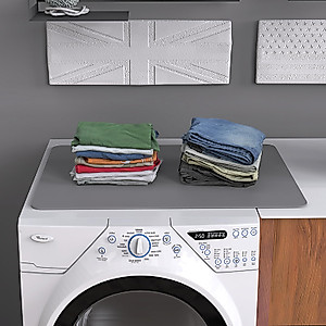 Silicone Stove Top Covers For Electric Stove, 31x21 inch Silicone Stove Top Protector, Flat Electric Stove Top Cover, Glass Top Stove Cover Protector to Prevent Scratching -Grey