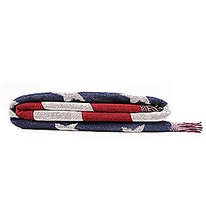 American Flag Throw Blanket Reversible Soft Woven Thick Large Tassels Rug Vintage Print Tapestry Chair Couch Sofa Bed Cover