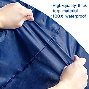 Crib Mattress Bag Waterproof Heavy Duty Crib Mattress Bag for Moving and Storage with Strong Zipper Reusable Crib Mattress Cover for Storage House Moving, Navy