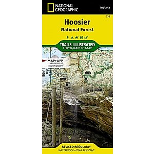 Hoosier National Forest Map (National Geographic Trails Illustrated Map, 770)
