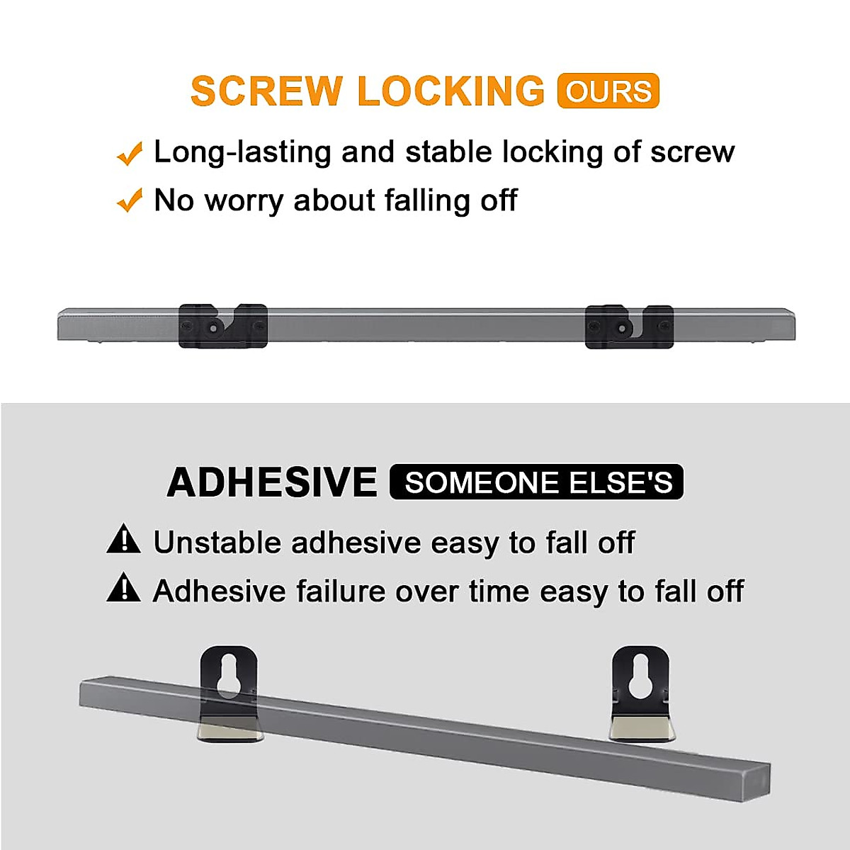 Tendodo 1 Pair of Soundbar Wall Mounting Bracket AH96-03064A for Samsung HWJ470 HW-J470 HW-J470/ZA HW-J470/ZP HW-J355 HWJ650 HW-J650 HW-J650/ZA HWJ651 HW-J651 HW-J651/ZA Soundar