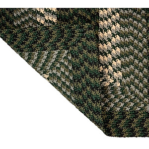 Better Trends Braided Rug, Alpine Braid Collection - Durable, Stain Resistant, Reversible Indoor Utility Rug, 100% Polypropylene Rug, Vibrant Color Rug, 20" x 30" Oval Rug, Navy Stripe Rug