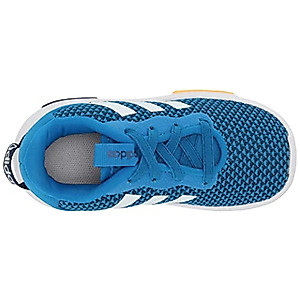 adidas Kids Racer TR 2.0 Running Shoe, Blue Rush/White/Dark Blue, 5.5 US Unisex Toddler