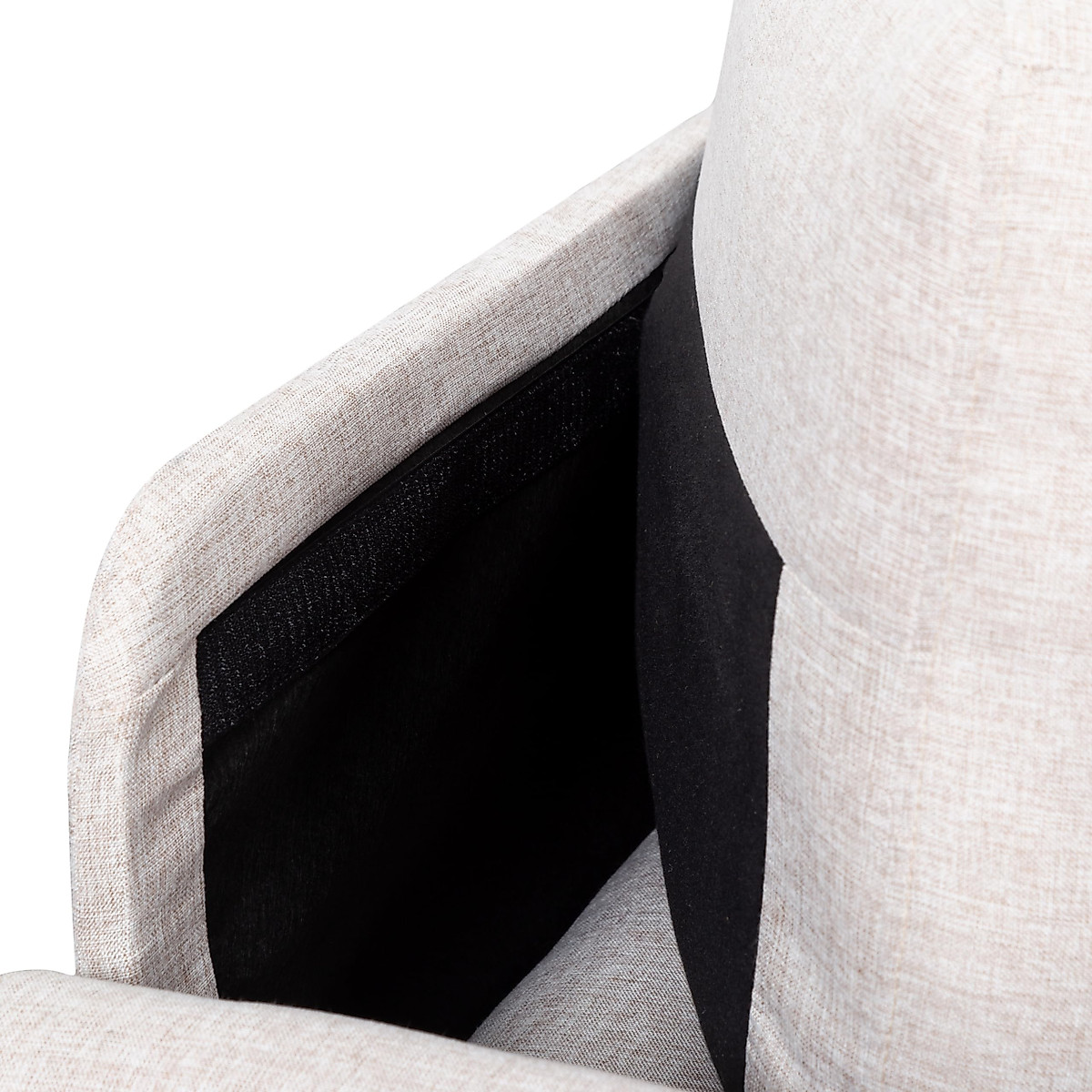 Eafurn L Shaped Sectional Sofa with Reversible Chaise Lounge, 3 Seater Convertible Corner Couch with Rubber Wood Legs, Modern Fabric Sofa&Couches for Living Room, Apartment and Small Space