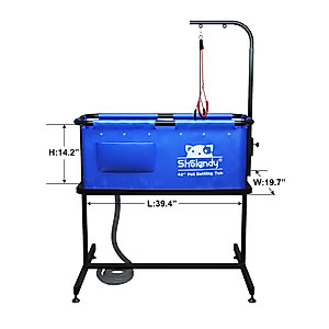 SHELANDY 40" Pet Bathtub | Dog Cat Grooming Bathing and Shower