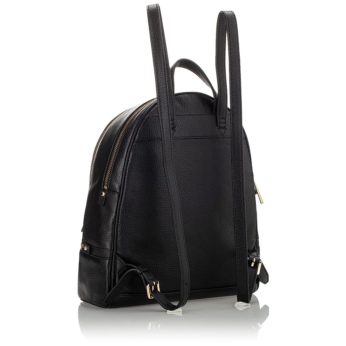 Michael Kors Rhea Zip Medium Leather Backpack, Black