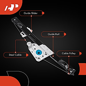 A-Premium Power Window Regulator Without Motor Replacement for BMW E90 E91 323i 325i 328i 330i 335i M3 Rear Right Passenger Side