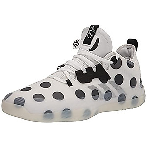 adidas Unisex Harden Vol. 5 Futurenatural Basketball Shoe, White/Black/Crystal White, 8.5 US Men