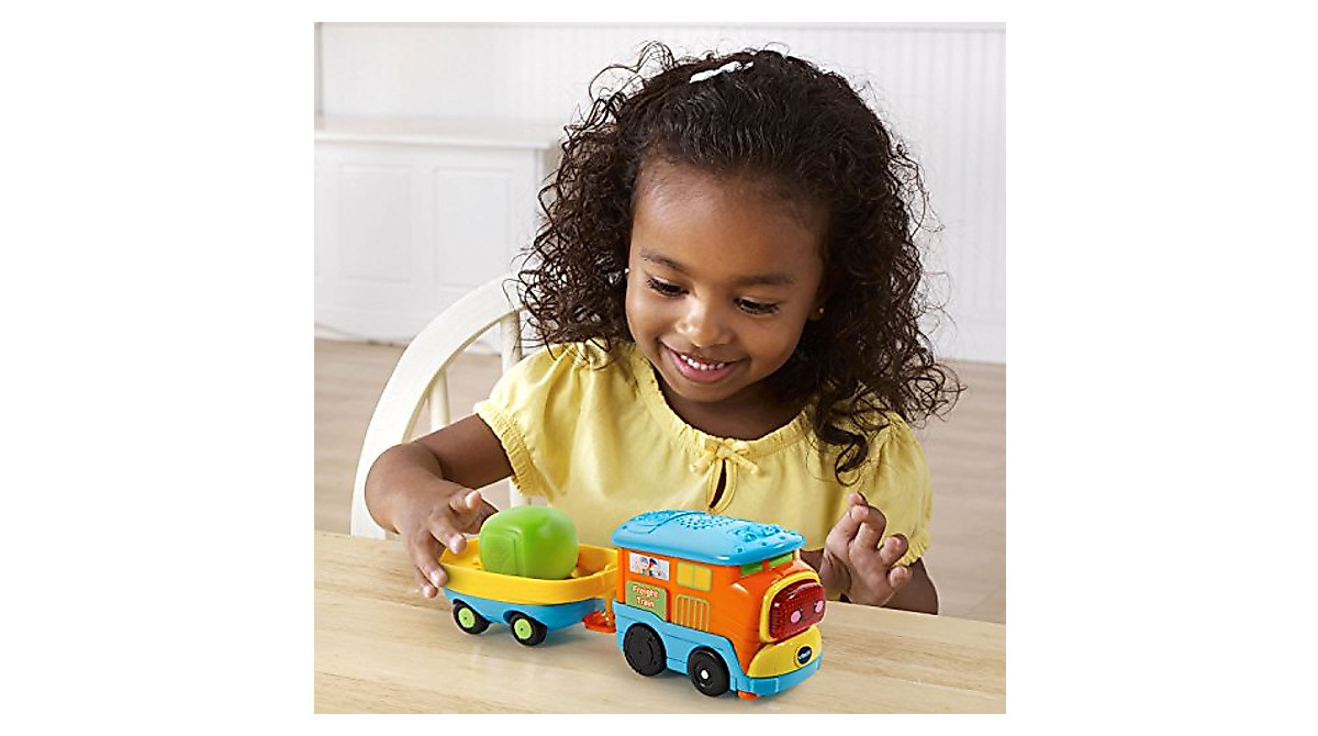 VTech Smart Wheels Motorized Freight Train for Kids | Learn & Play