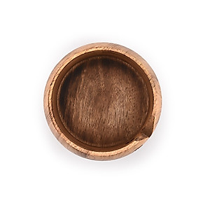 NIRMAN Wooden Yarn Bowl Portable Knitting Yarn Bowl Christmas Gifts for Women Knitting Crochet Knit Picker Yarn Bowl (7" x 7" x 4'')