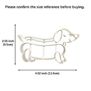 Dachshund Cookie Cutter, Cute Hot Dog Shape Mold Cutter