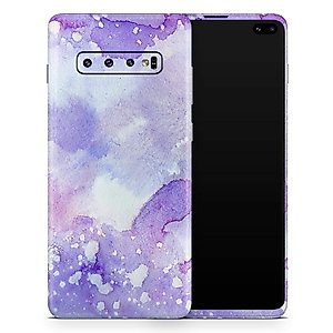 DesignSkinz Blue 4 Absorbed Watercolor Texture Protective Vinyl Decal Wrap Skin Cover Compatible with The Samsung Galaxy S20 (Screen Trim & Back Glass Skin)