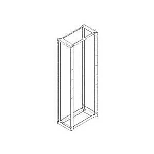 Eaton Electrical - Sb837084bfb - Eaton B-line Series Open Frame Racks, Pre-drilled Cross and Attachment Members, Flat Black Powder Coat, 26 Panel Units, Dual Hinge Wall Mount Cabinet, 16 Gauge Steel