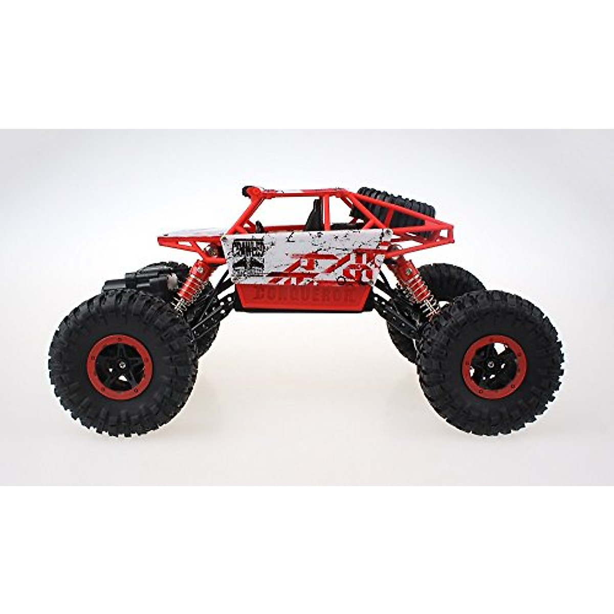 Click N' Play Remote Control Car 4WD Off Road Rock Crawler Vehicle 2.4 GHz, Red