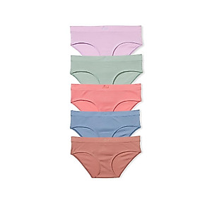 Victoria's Secret PINK Naturals Hiphugger 5 Pack, Cotton Panty Pack, Women's Underwear, Natural Tea Dye (XL)